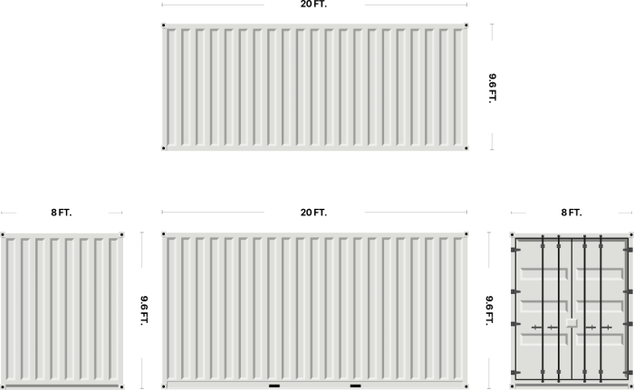 20-Ft High-Cube One-Trip Container | Extra Tall